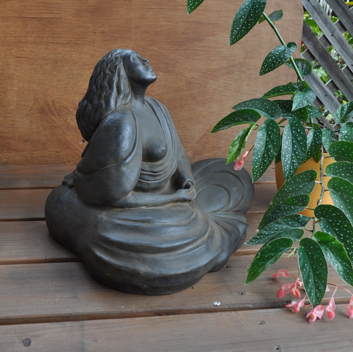Woman Buddha Statue Western Buddha Goddess Sculpture - Etsy