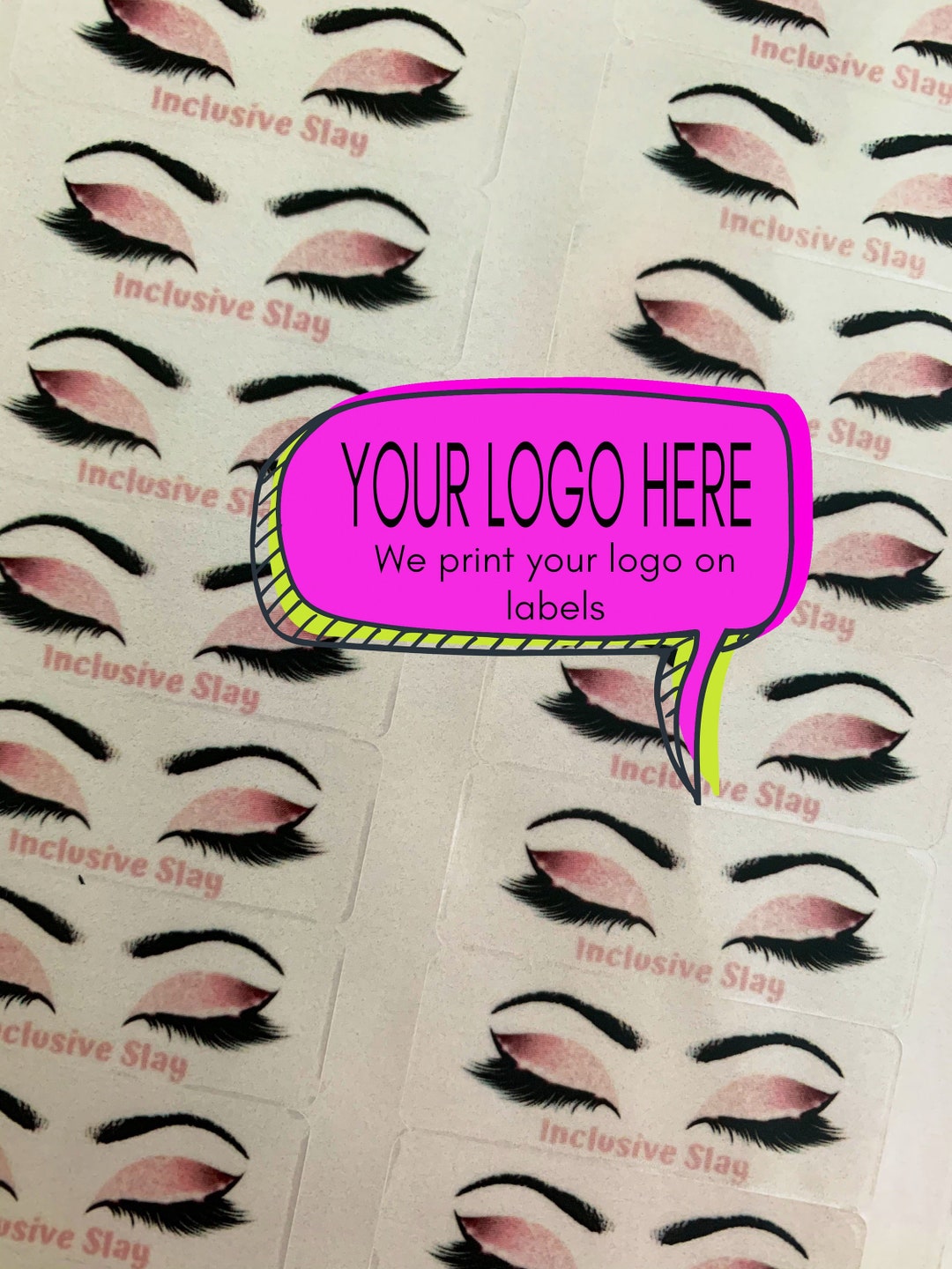 Custom Makeup Lipgloss Packaging Stickers: Clear Rectangle Labels - Etsy