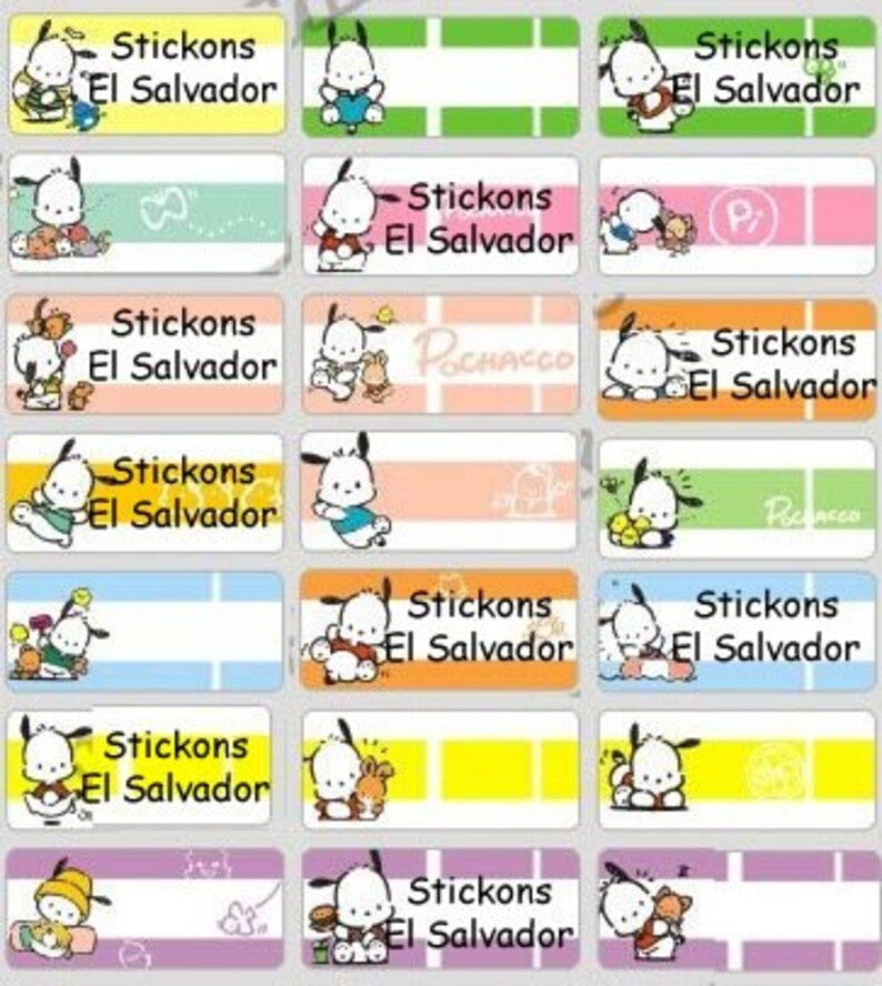 POCHACCO Name Label School Label Waterproof Label Daycare | Etsy