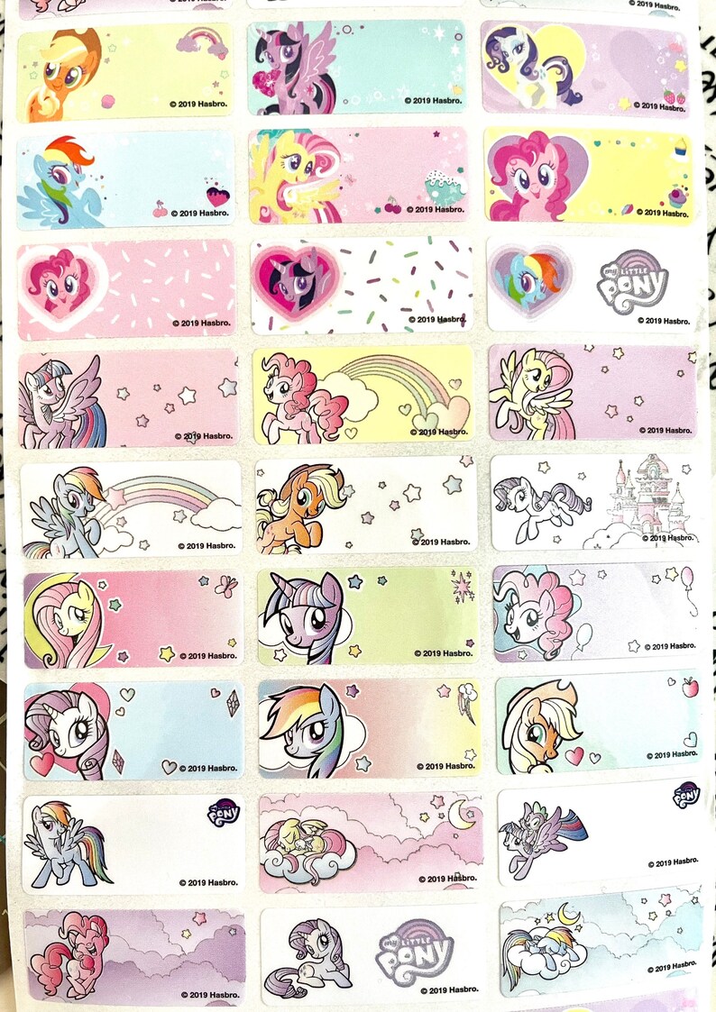 PONY Waterproof Name Label School Label Waterproof Label - Etsy