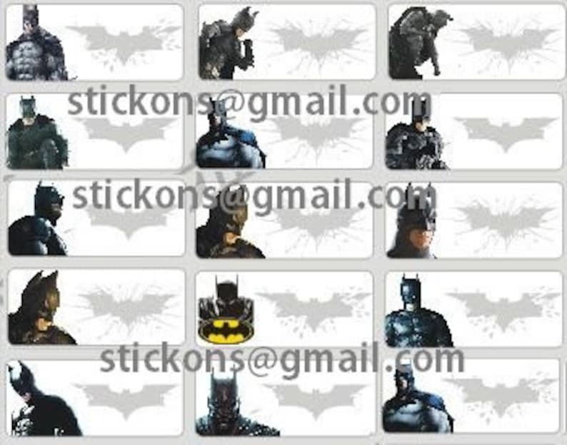 BATMAN Name Label School Label Waterproof Label Daycare | Etsy