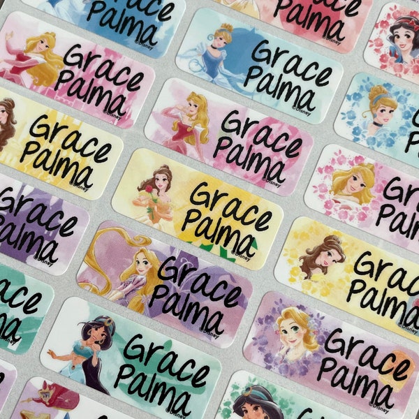 Princess Labels - Etsy