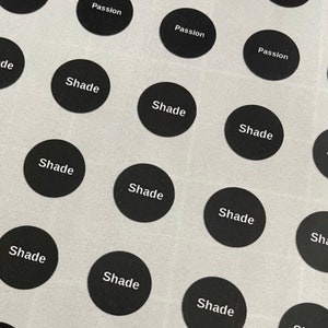 Extra Small Round Stickers for Placing Names of Lip Gloss and Lipsticks ...