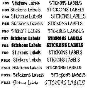 CLEAR Waterproof Name Stickers Kids Labels- Boy Girl Labels - Daycare ...