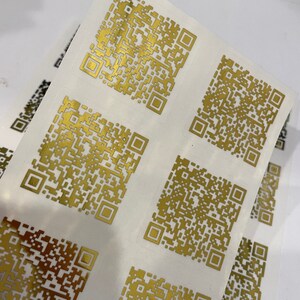QR Code Labels Personalized Business Stickers Custom Personalized Label ...