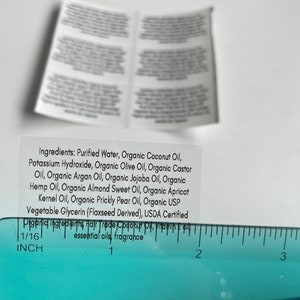 Ingredients Labels, Ingredients Sticker, Clear Label Ingredients ...