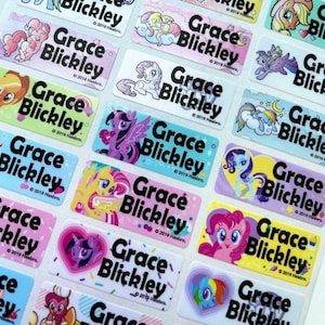 PONY Waterproof Name Label, School Label, Waterproof Label, Daycare ...