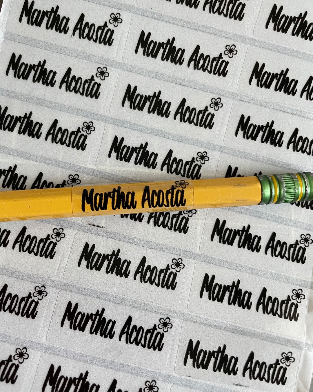 Waterproof Name Stickers: Clear Personalized Labels for Kids - Etsy