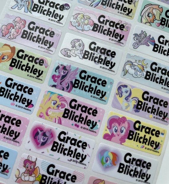 PONY Waterproof Name Label School Label Waterproof Label - Etsy