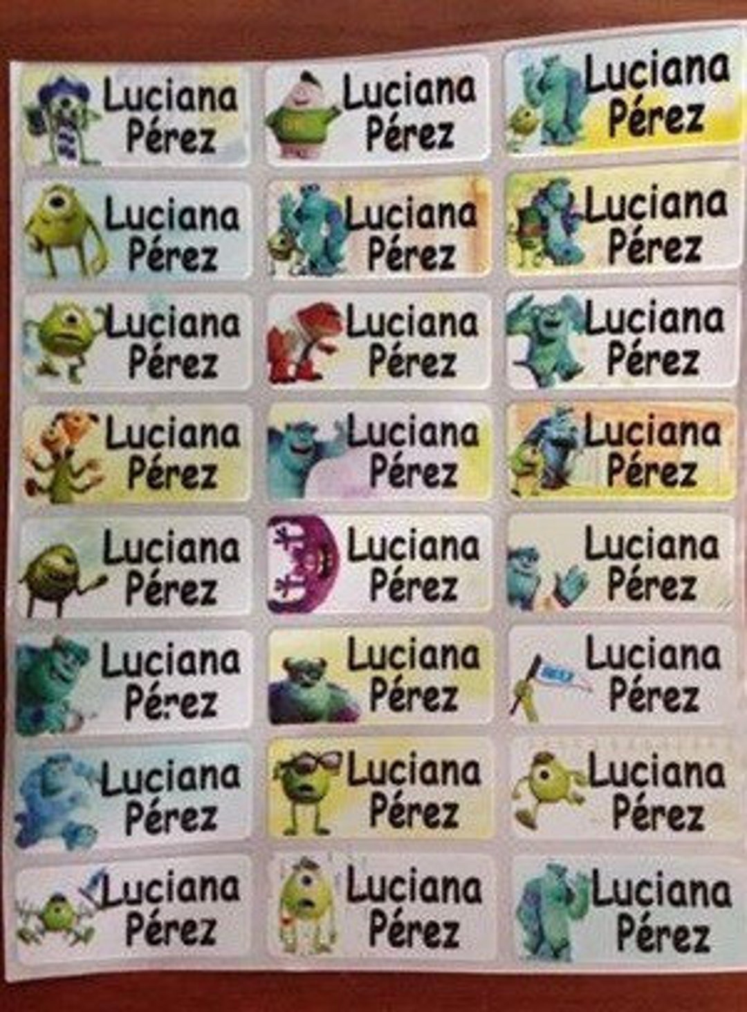 Kids Personalized School Name Labels, Custom Waterproof Personalized ...