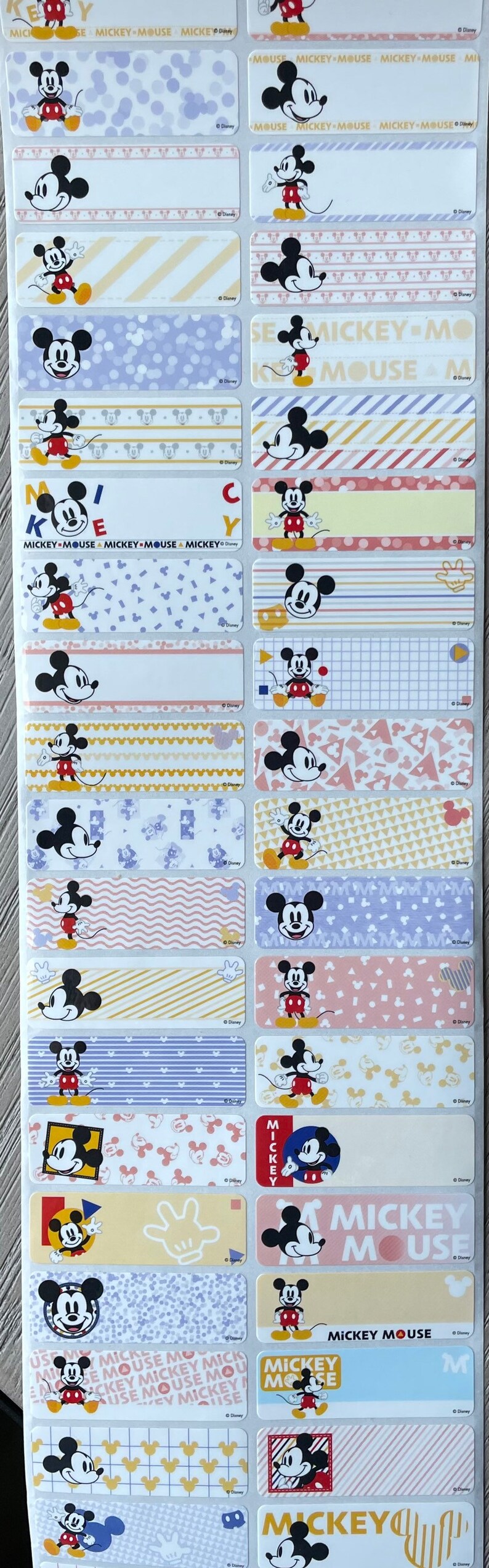 MICKEY MOUSE CLUBHOUSE Name Label School Label Waterproof | Etsy