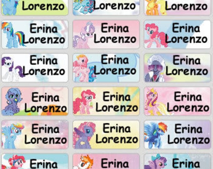 PONY Waterproof Name Label, School Label, Waterproof Label, Daycare ...
