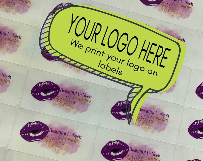 Custom Lip Gloss Labels | Clear Lip Gloss Stickers | Cosmetic Labels ...