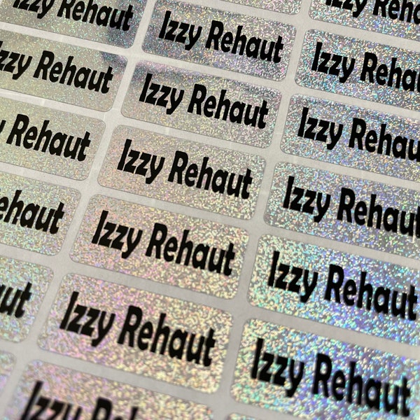 Glitter Labels - Etsy