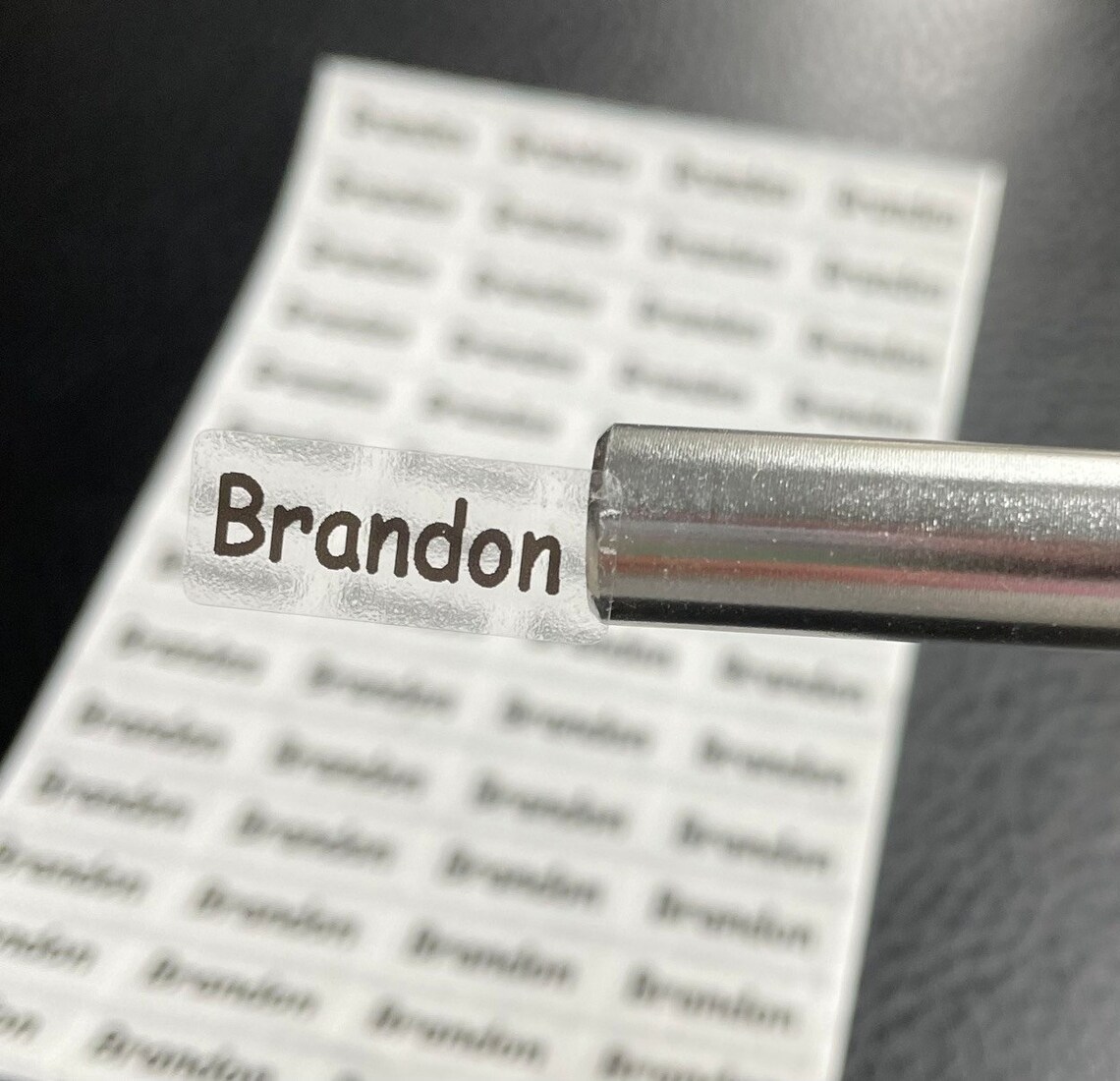 Waterproof Name Stickers: Clear Personalized Labels for Kids - Etsy