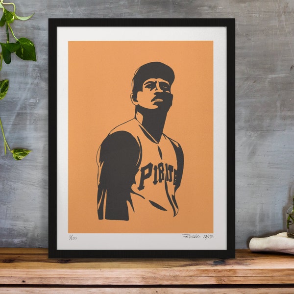 Roberto Clemente Svg - Etsy