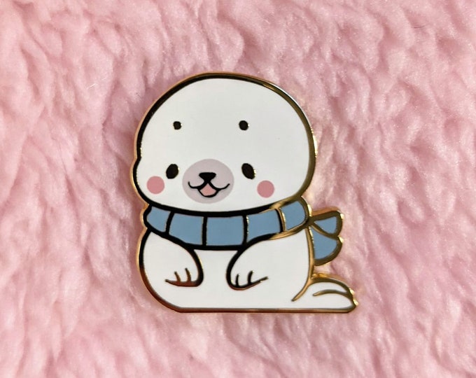 Seal Pup Enamel Pin - Etsy