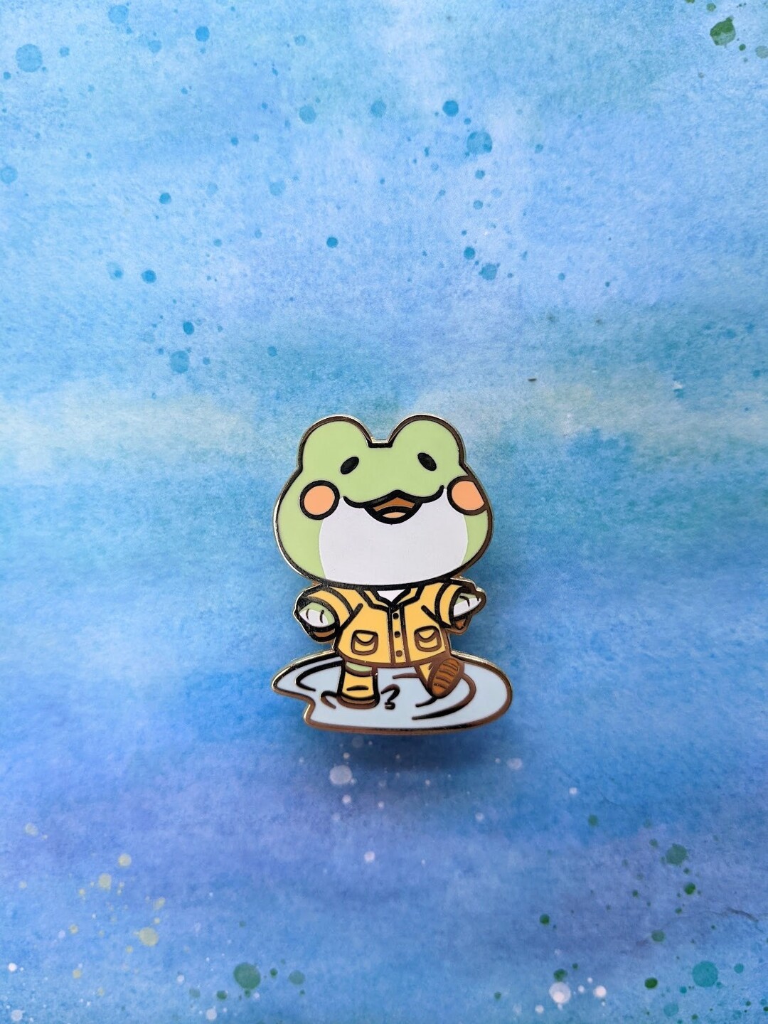 Puddle Jumper Frog Hard Enamel Pin - Etsy