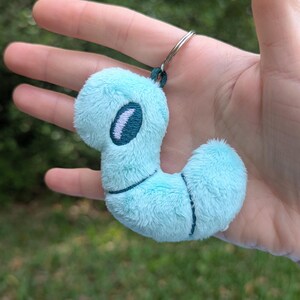 Worm Plush Keychain - Etsy