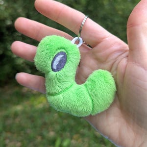 Worm Plush Keychain - Etsy