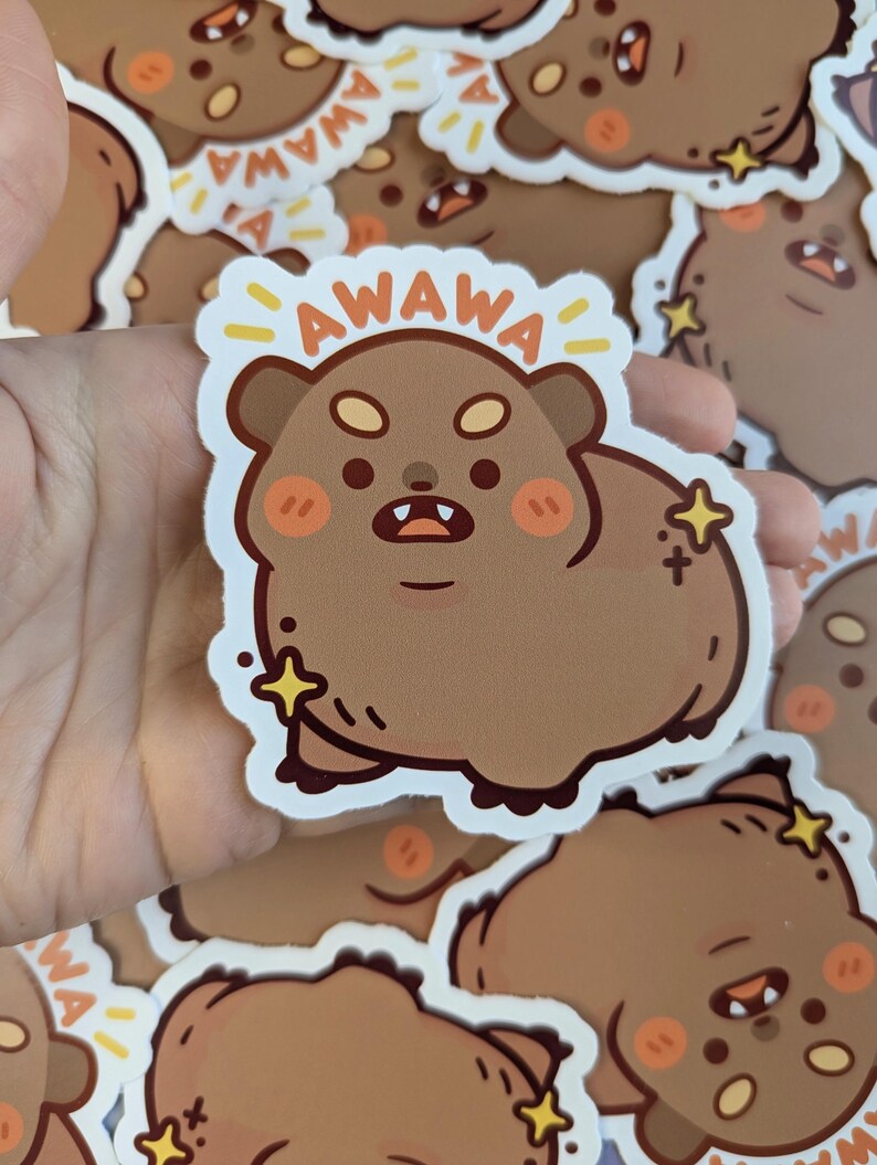 Cartoon Hyrax Sticker - Waterproof Matte Finish - Etsy