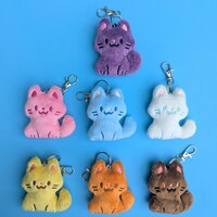 Maxwell Cat Keychain Plush - Etsy