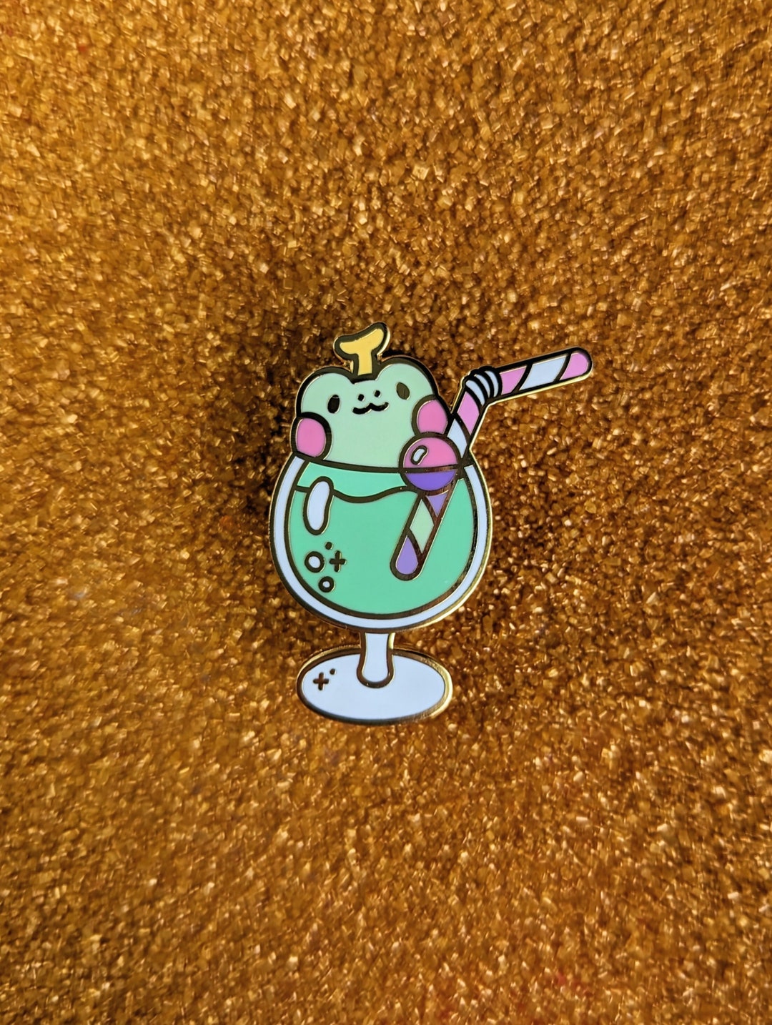 Melon Soda Frog Hard Enamel Pin - Etsy