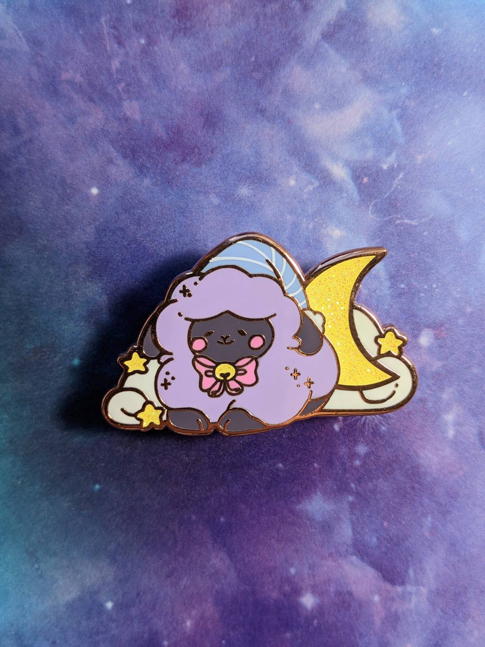 Purple Sheep Hard Enamel Pin - Etsy