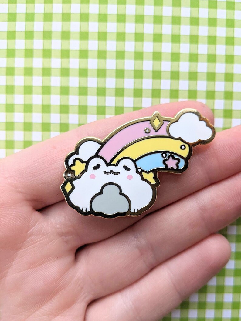 Rainbow Frog Hard Enamel Pin - Etsy