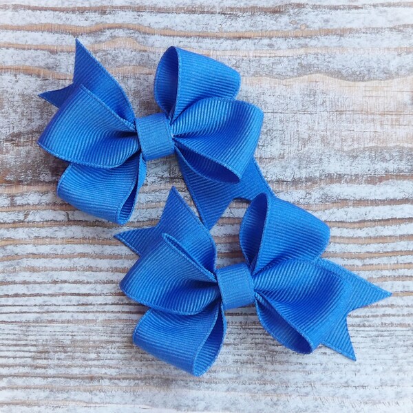 Small Blue Bows - Etsy