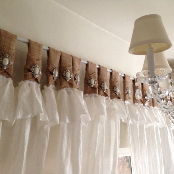 Linen Ruffle Curtains - Etsy