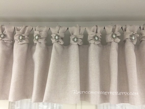 Valance in Vintage Linen - Etsy