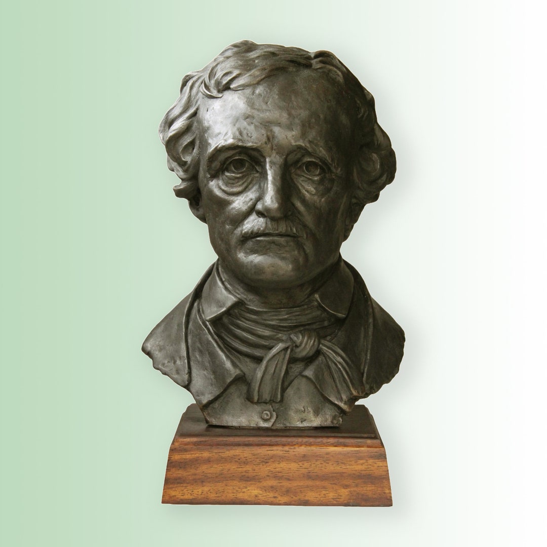 Bust of Edgar Allan Poe in Bronze Resin. Edition of 50. - Etsy