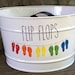 FLIP FLOPS Storage Bucket - Etsy