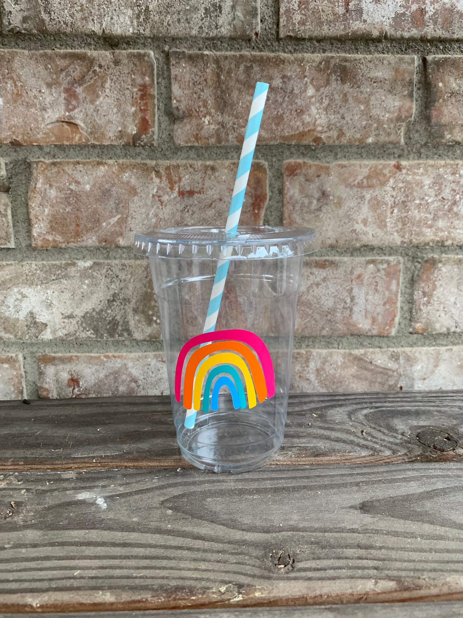 RAINBOW Disposable Party Cups - Etsy