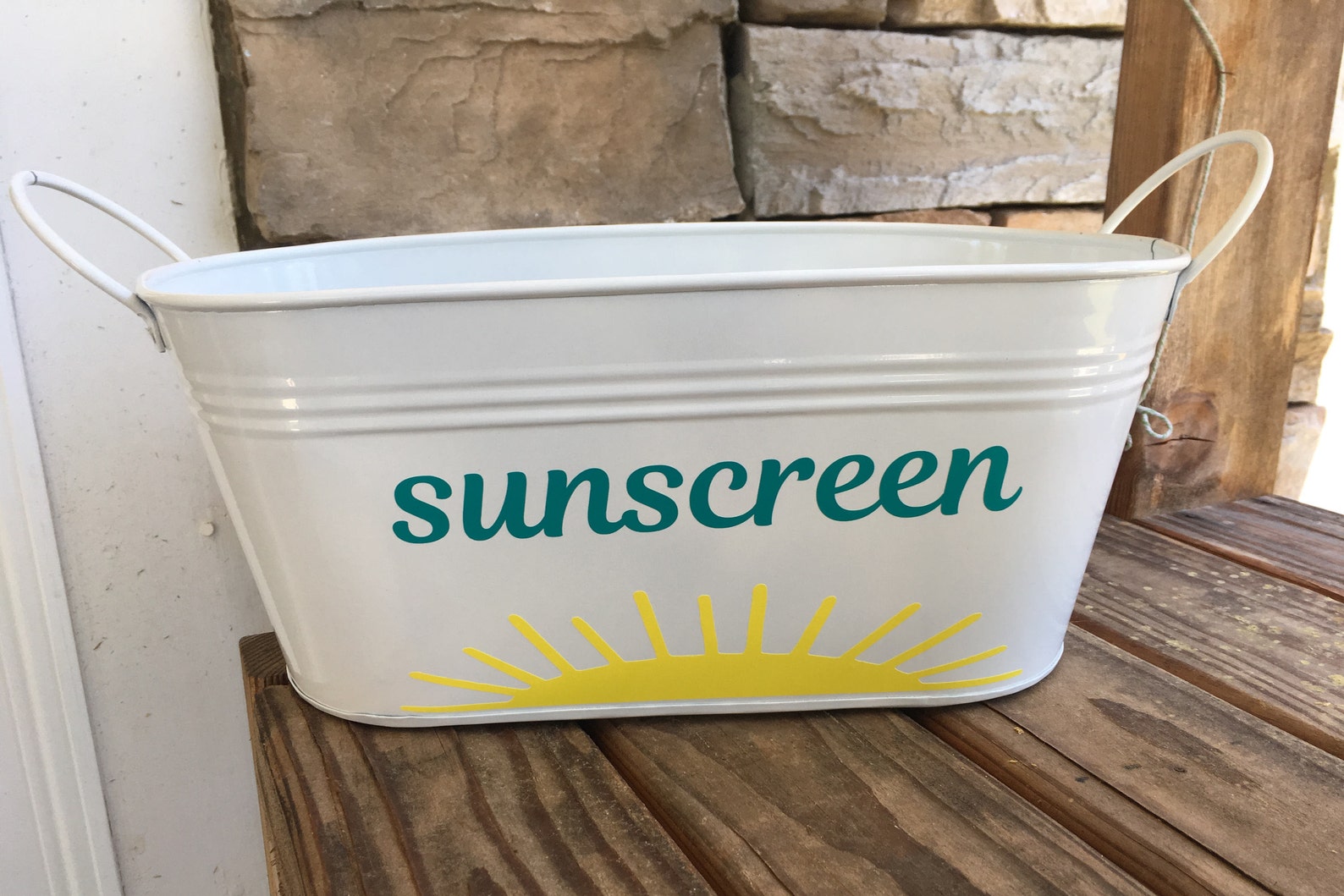 SUNSCREEN Storage Bucket - Etsy