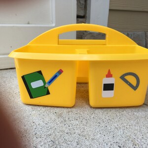 Personalized Homework Caddy School Supplies Caddy Desk Organizer - Etsy