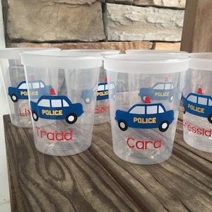 POLICE CARS Stadium Party Cups - Etsy