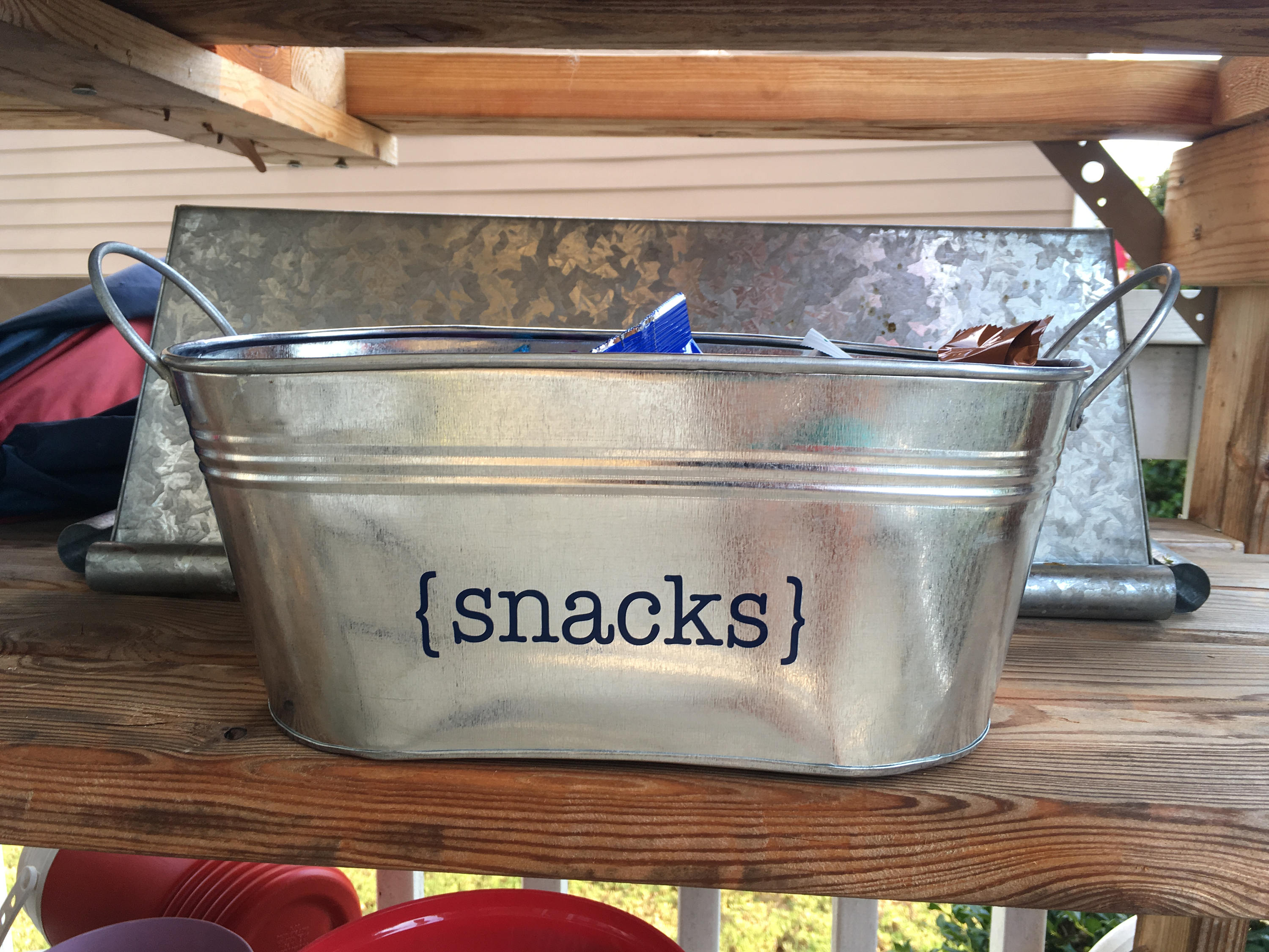 SNACK Storage Bucket - Etsy