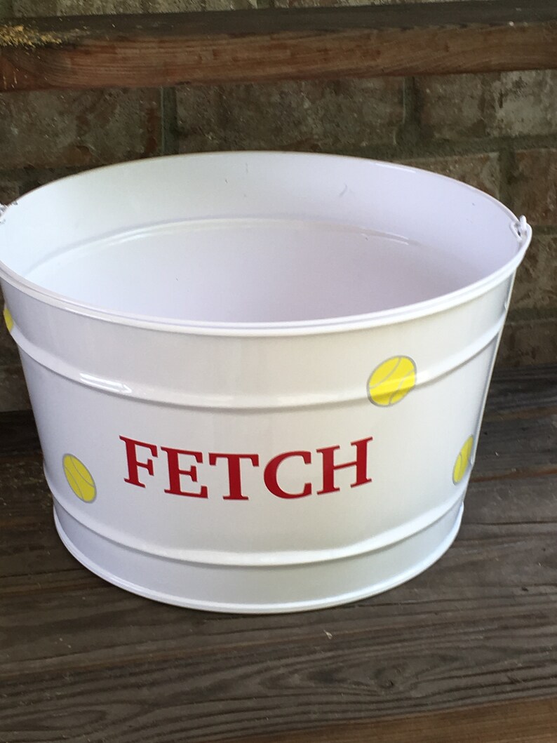 16 Quart Dog Toys Personalized Bucket FETCH Storage Bucket | Etsy