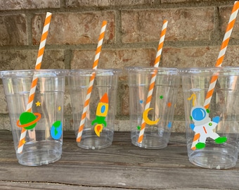 Space Party Cups Astronaut Party Cups Space Birthday Cups Outer Space ...