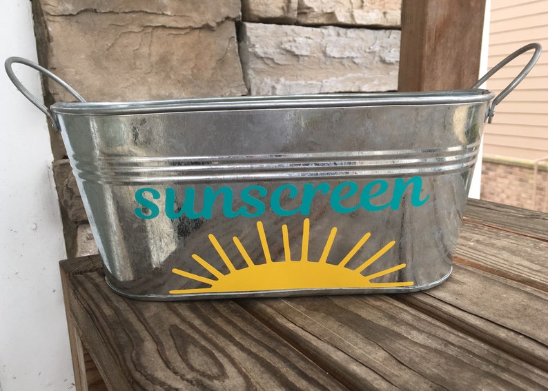 SUNSCREEN Storage Bucket - Etsy