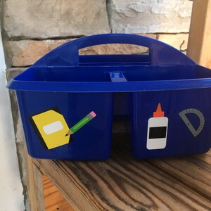 Personalized Homework Caddy School Supplies Caddy Desk Organizer - Etsy
