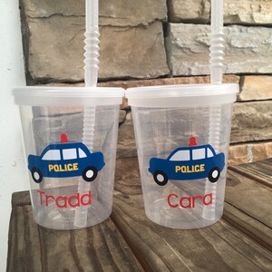 POLICE CARS Stadium Party Cups - Etsy