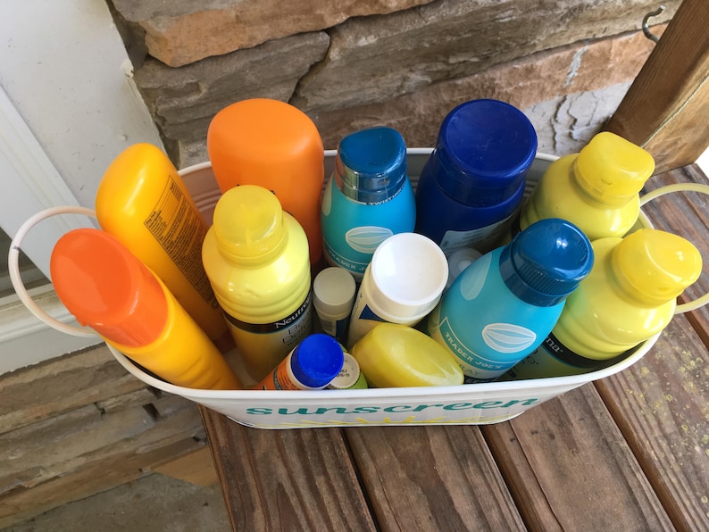 SUNSCREEN Storage Bucket - Etsy