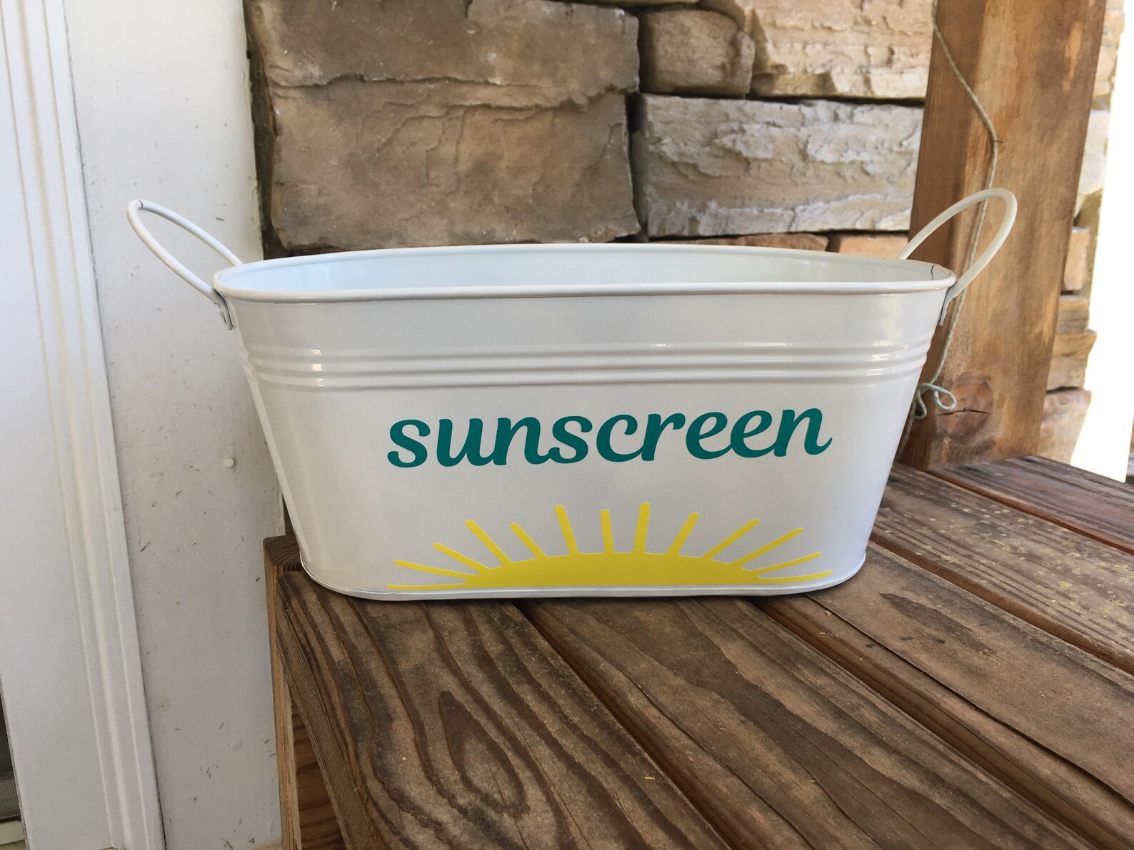 SUNSCREEN Storage Bucket - Etsy