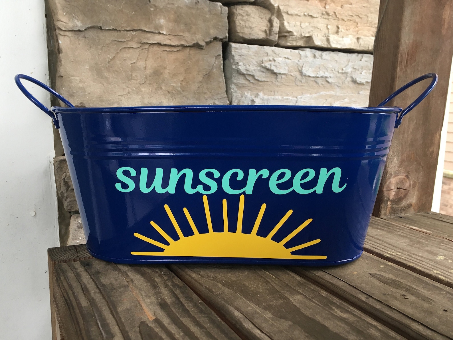 SUNSCREEN Storage Bucket - Etsy