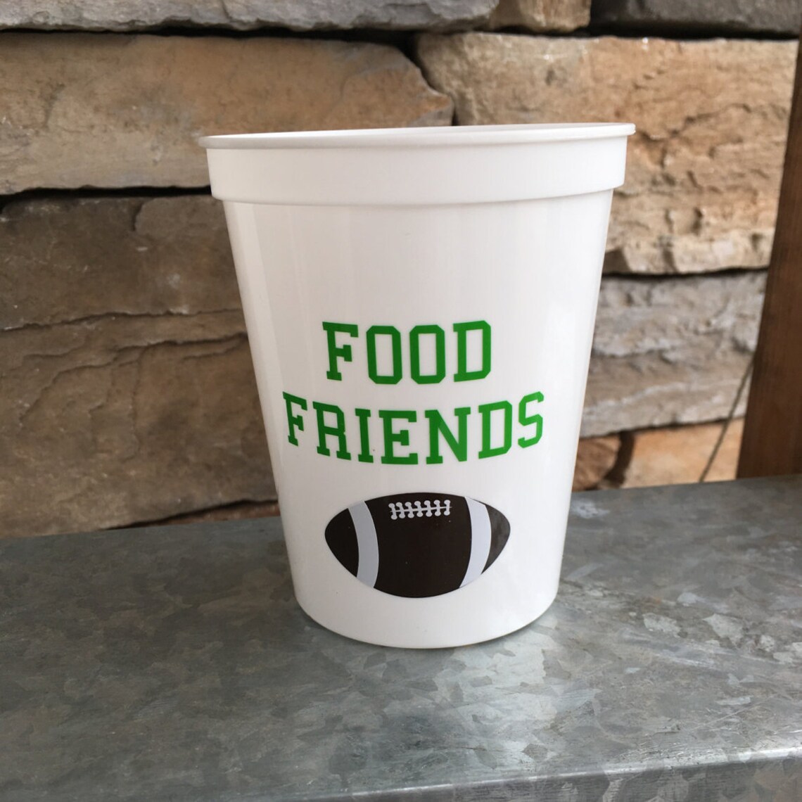 Football party cups Reusable 16oz stadium cups Super Bowl | Etsy