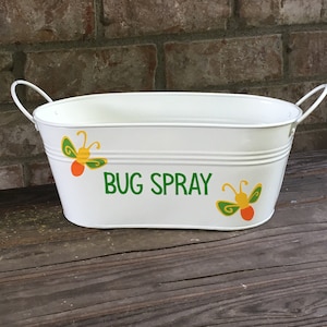 BUG SPRAY Storage Bucket - Etsy