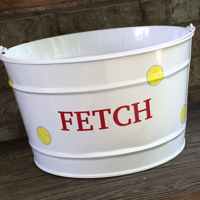 16 Quart Dog Toys Personalized Bucket FETCH Storage Bucket | Etsy